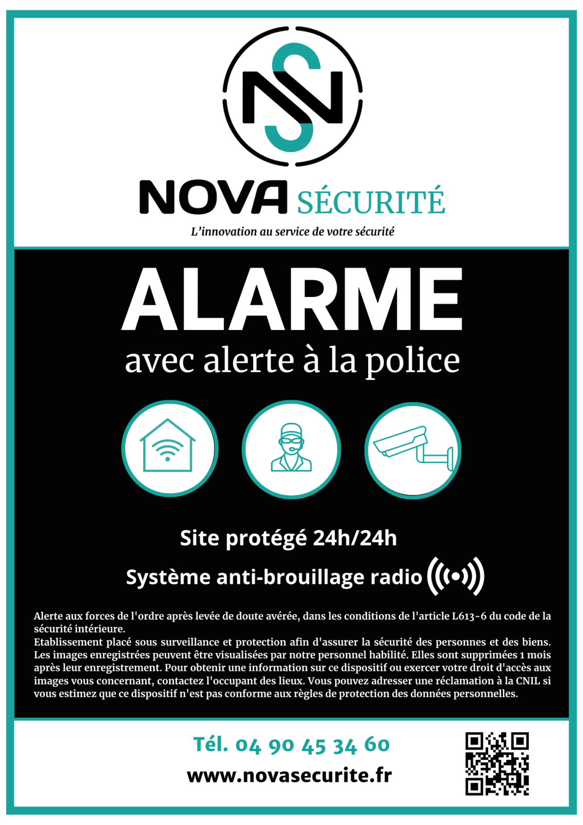 Ai-je le droit d'avoir des autocollants pour dissuader les cambrioleurs?